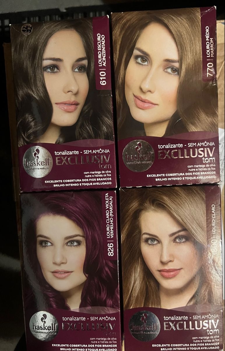 Kit Tintas Haskell (leia a Descrição) | Produto p/ Cabelos Feminino ...