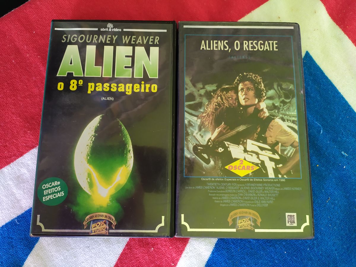 Kit Vhs Alien 8 Passageiro + Aliens O Resgate | Filme e Série Vhs Usado ...