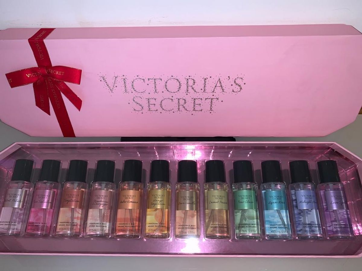 Kit Victorias Secret Body Splash 12 Unidades 75ml | Perfume Feminino Victoria’s Secret Nunca ...