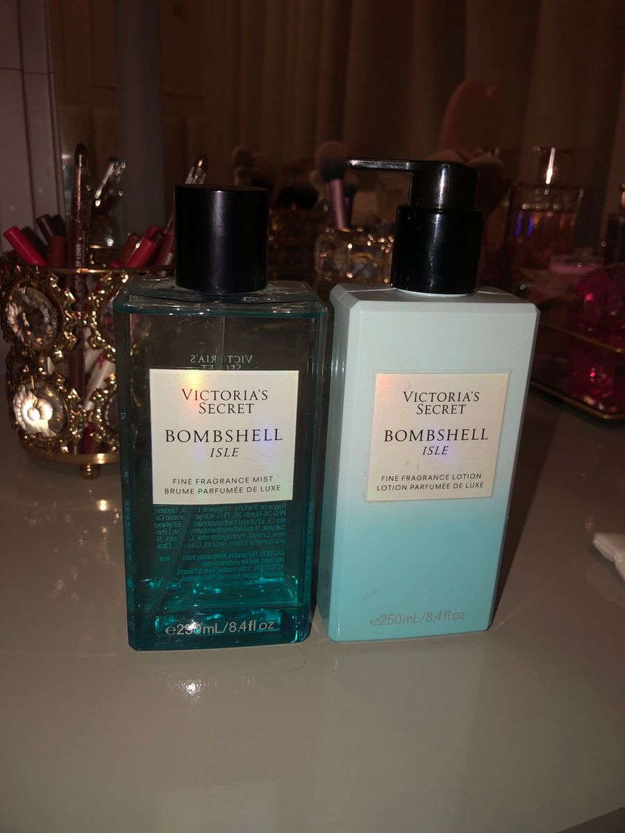 Kit Victorias Secret Bombshell Isle (hidratante + Body Splash ...