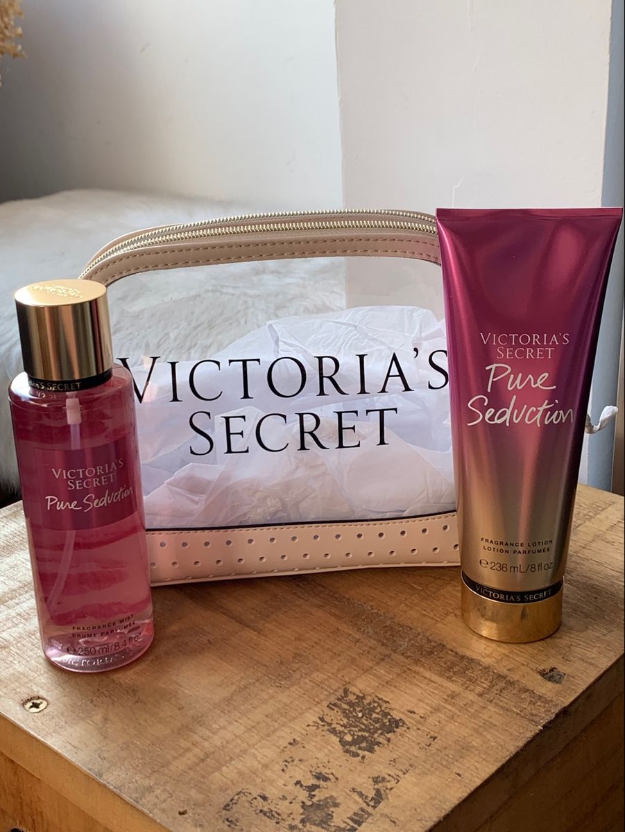 Kit Victorias Secret Pure Seduction - Necessarie, Hidratante Corporal e ...