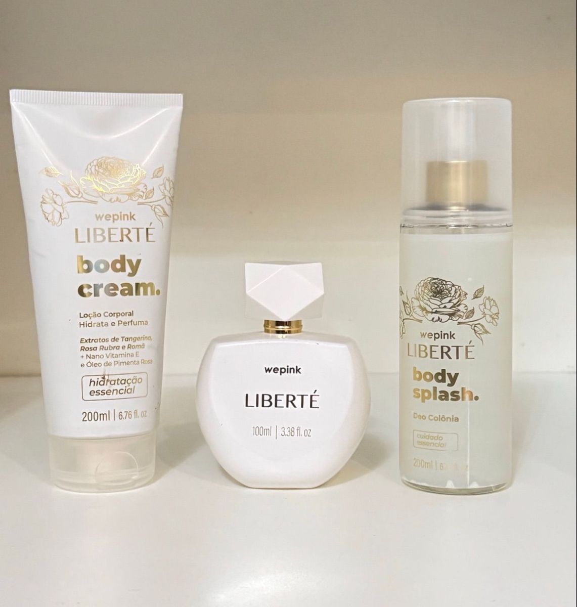 Kit Wepink - Liberté Tradicional - Perfume + Body Splash + Creme ...