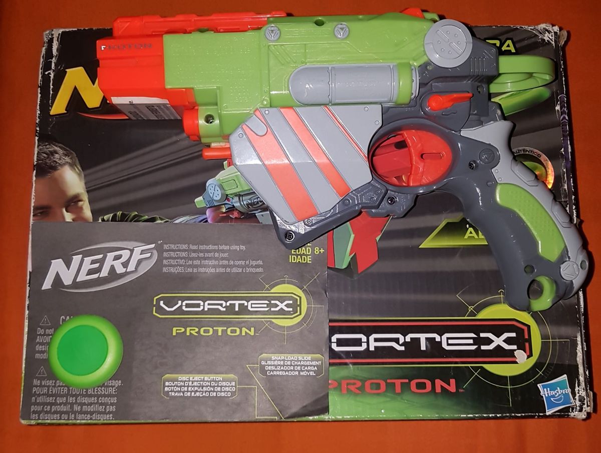 Lança-discos Nerf Vortex Proton | Brinquedo Hasbro Usado 23295210 | enjoei