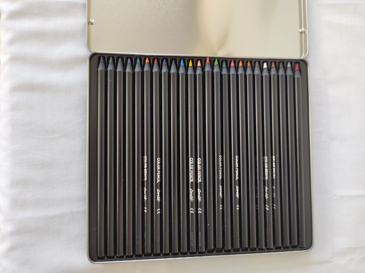 Lapis de Cor Bic Color Collection By Conte 24 Cores Lata | Item de ...