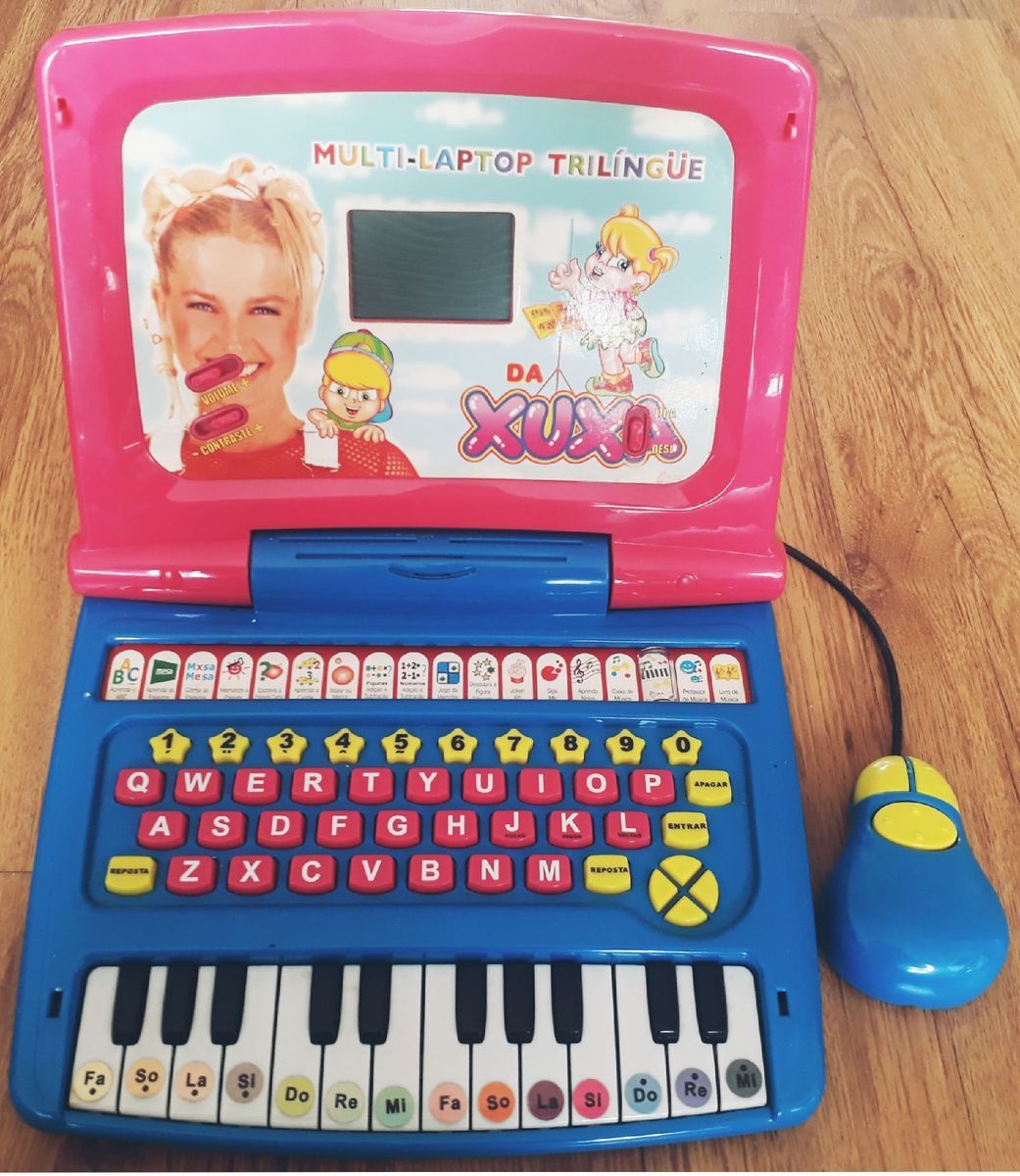 Laptop da Xuxa com Teclado Piano | Brinquedo Candide Usado 54122481 ...