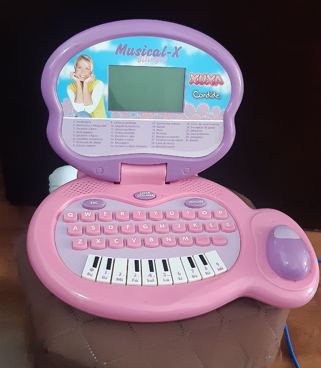 Laptop da Xuxa Musical Bilíngue 60 Atividades | Brinquedo Usado ...