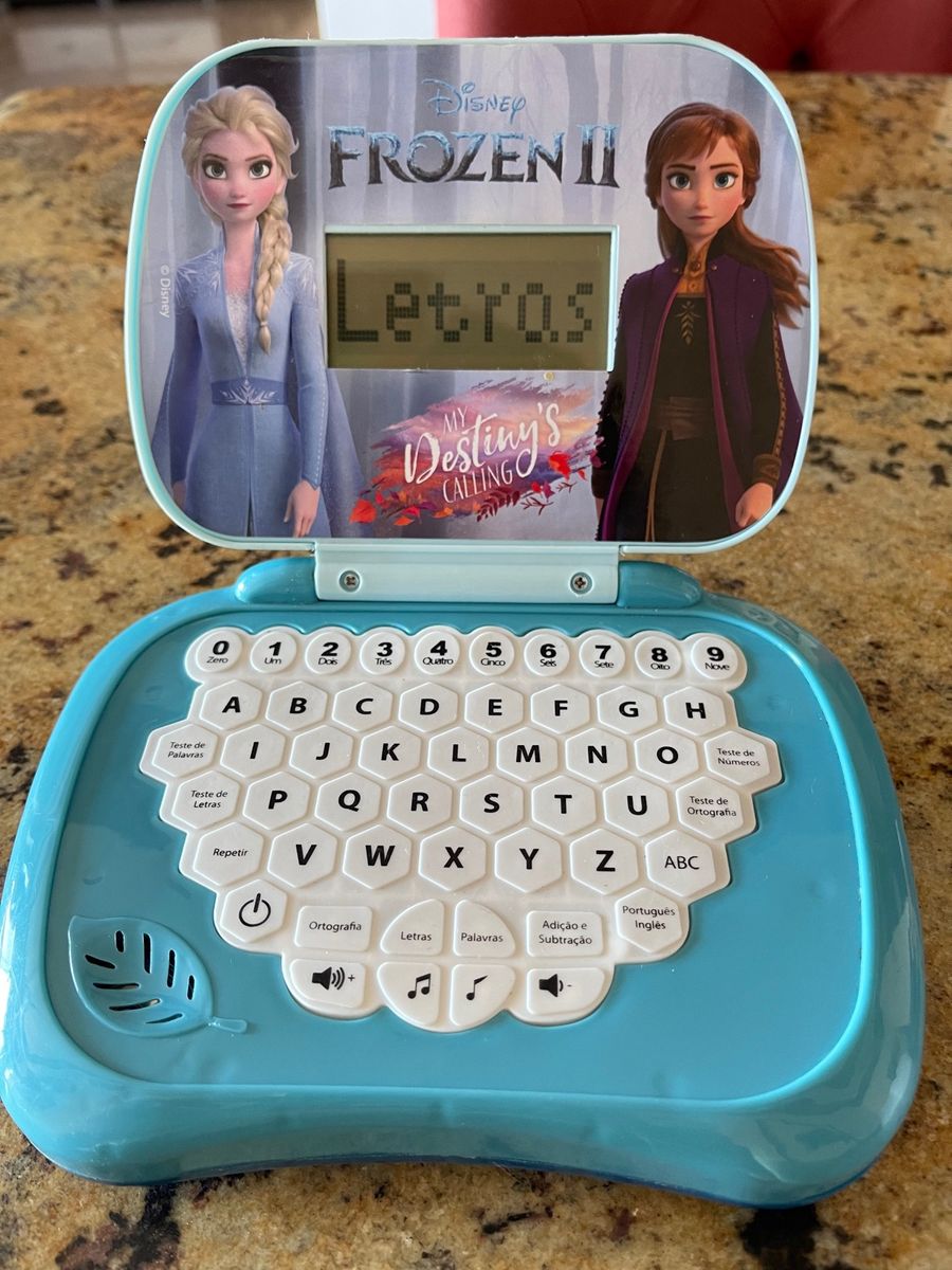 Laptop Infantil Bilíngue da Frozen | Brinquedo para Bebês Frozen Usado ...