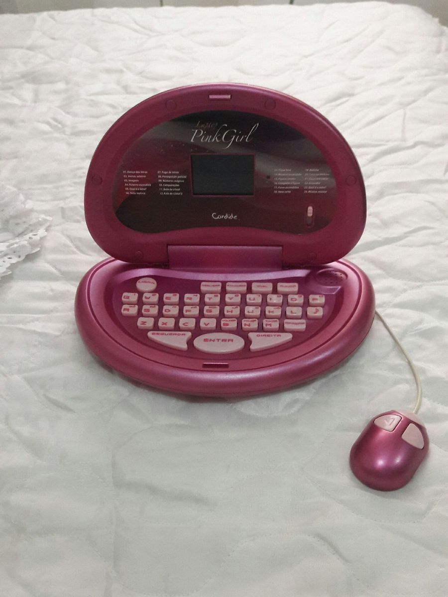 Laptop Pink Girl da Candide 24 Atividades | Brinquedo para Bebês ...