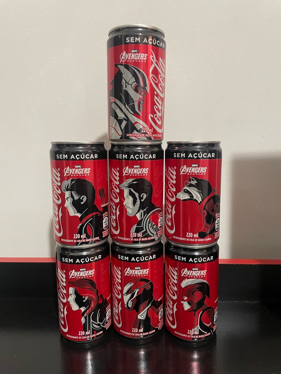 Lata Coca Cola Vazia Vingadores Ultimato Marvel | Cacareco Coca Cola ...