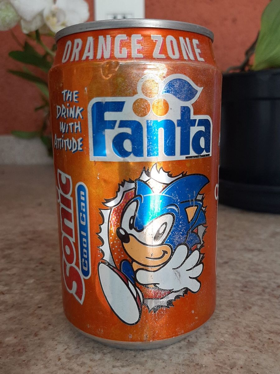 Lata Fanta Laranja Sonic | Cacareco Usado 77456320 | enjoei