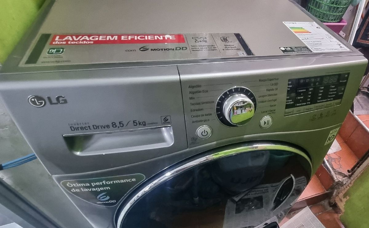Lava e Seca Lg 6 Motion ,aço Inox | Eletrodoméstico Lg Usado 80263400 ...