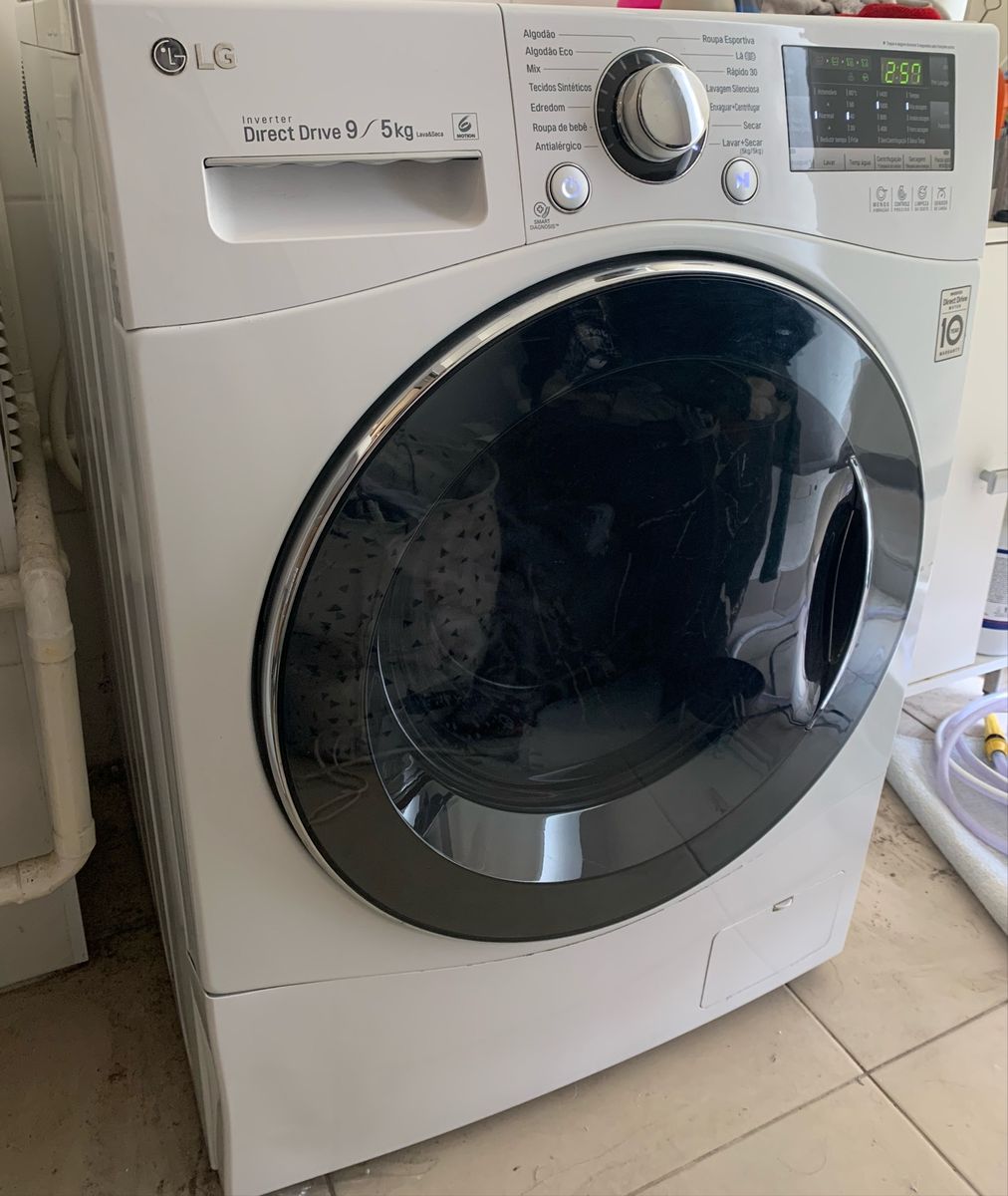 Lava e Seca Lg Direct Drive 9 Branca | Eletrodoméstico Lg Usado ...
