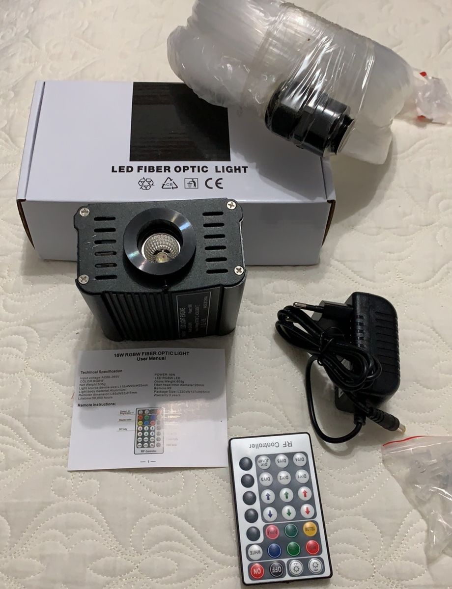 Led Fiber Optic Light 16w Rgbw Modelo: Qj-l016 Dc12v Ac85-265v | Item ...