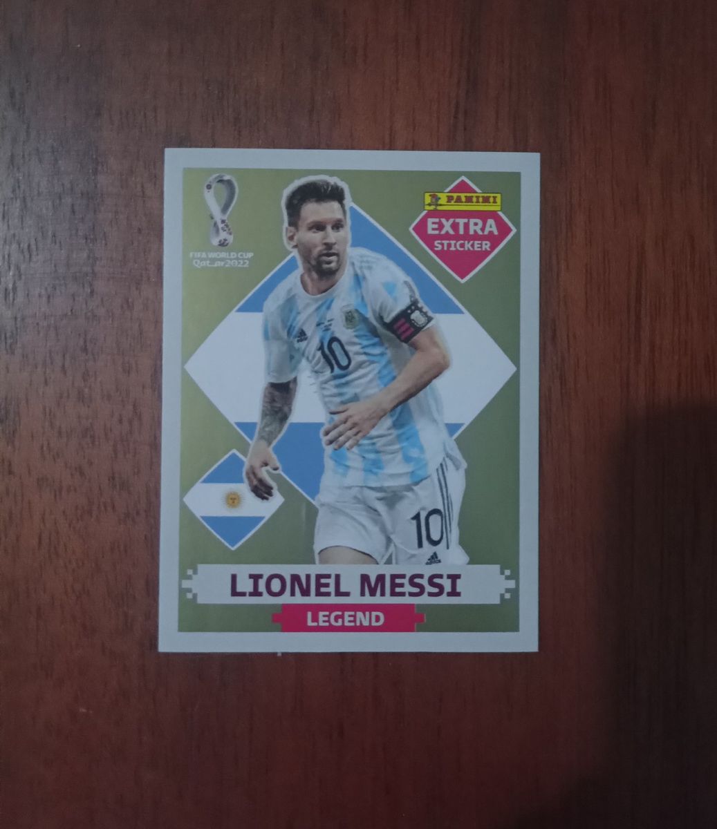 Legend Lionel Messi Gold Extra Sticker da Panini | Item de Papelaria ...
