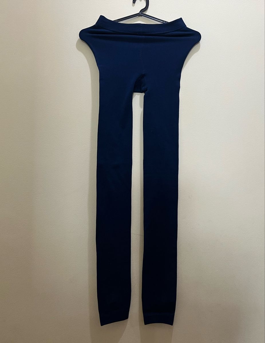 Legging Tipo Meia Calça Azul | Calça Feminina Nunca Usado 77115587 | enjoei