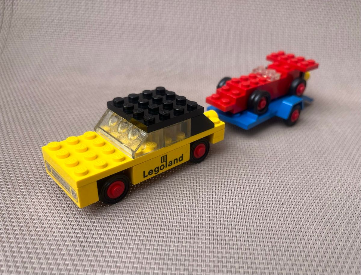 Lego 650 Car With Trailer And Racing Car de 1972!!! Muito Raro ...