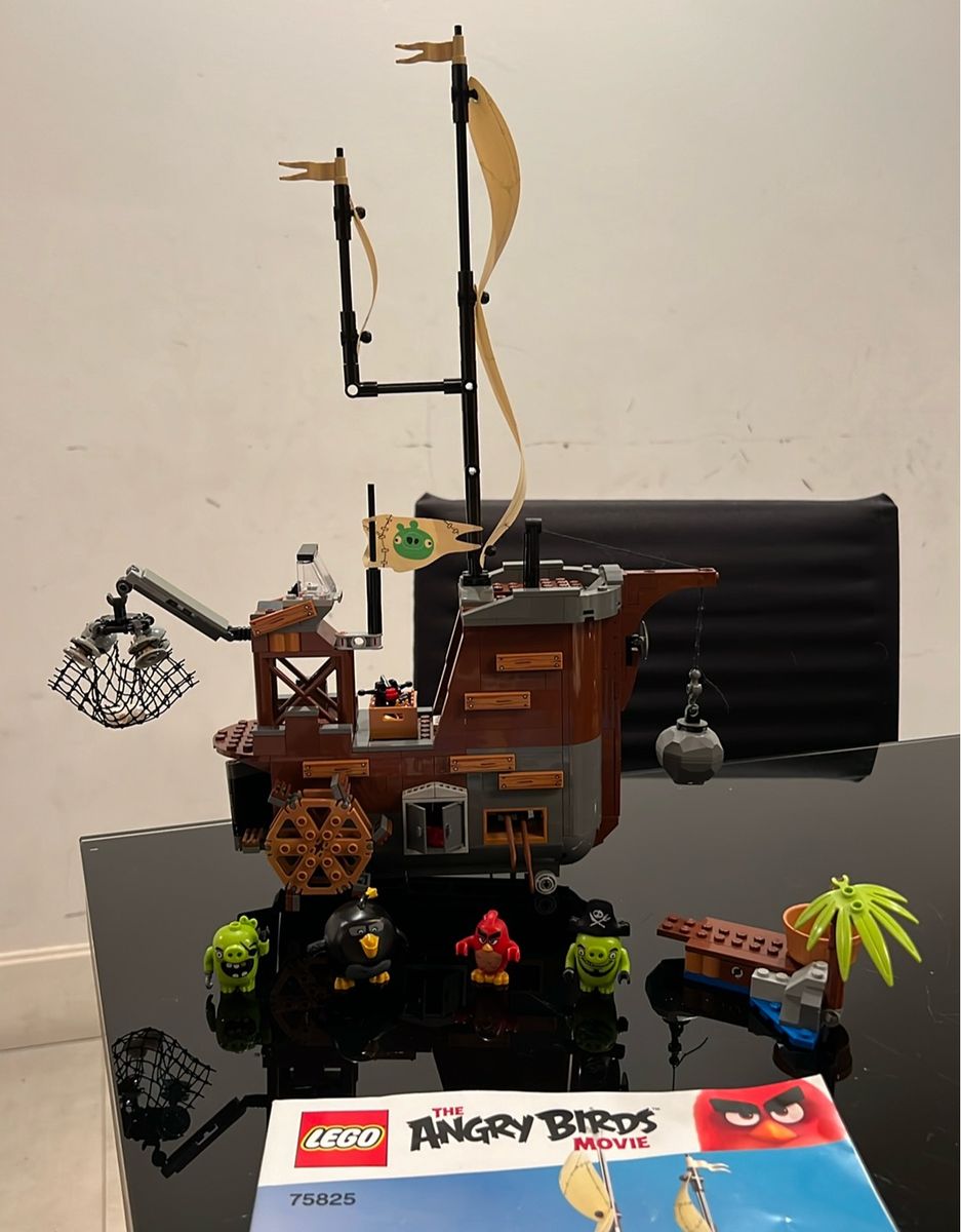Lego Angry Birds 75825 - Piggy Pirate Ship | Brinquedo Lego Usado ...