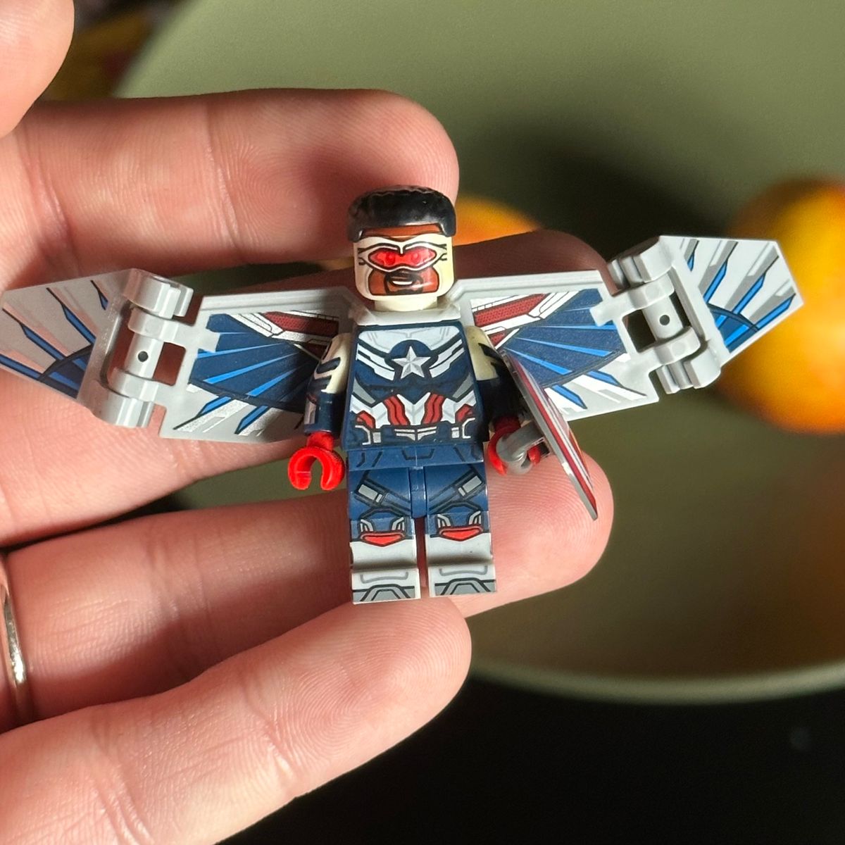 Lego Capitão América (sam Wilson) Vingadores Marvel | Brinquedo Lego ...