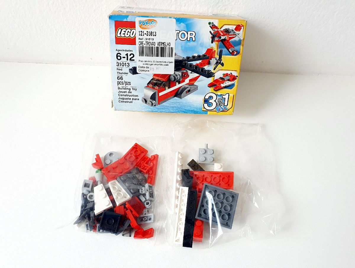 Lego Creator 31013 Red Thunder | Brinquedo para Bebês Lego Usado ...