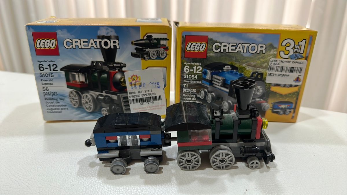 Lego Creator Emerald Express e Blue Express | Brinquedo Lego Usado ...