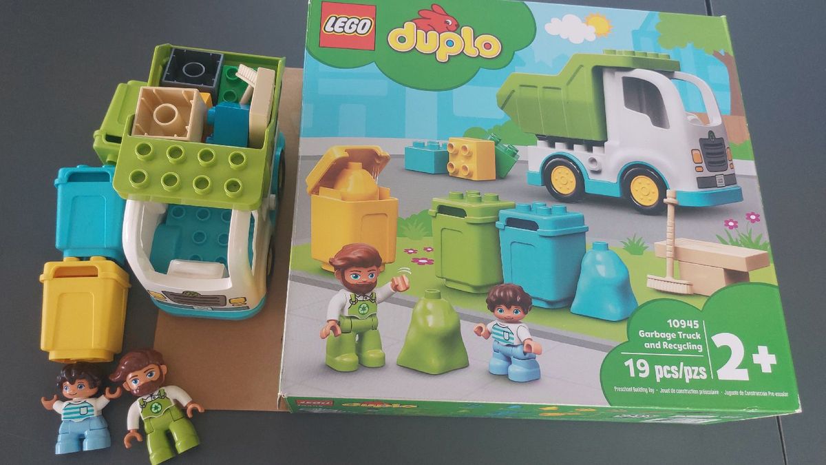 Lego Duplo Caminhão de Lixo e Reciclagem | Brinquedo para Bebês Lego ...