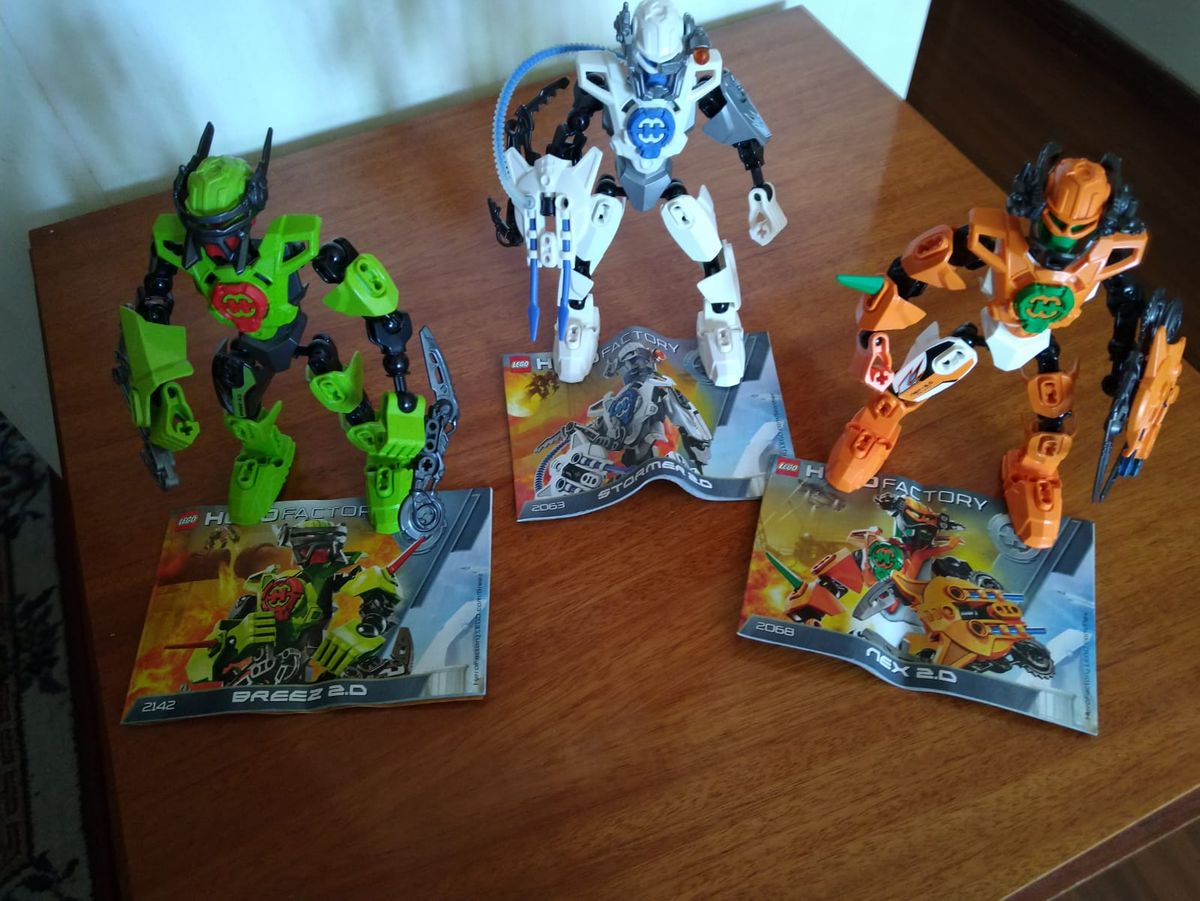 Lego Hero Factory 2.0 - 3 Personagens | Brinquedo Lego Usado 63396434 ...