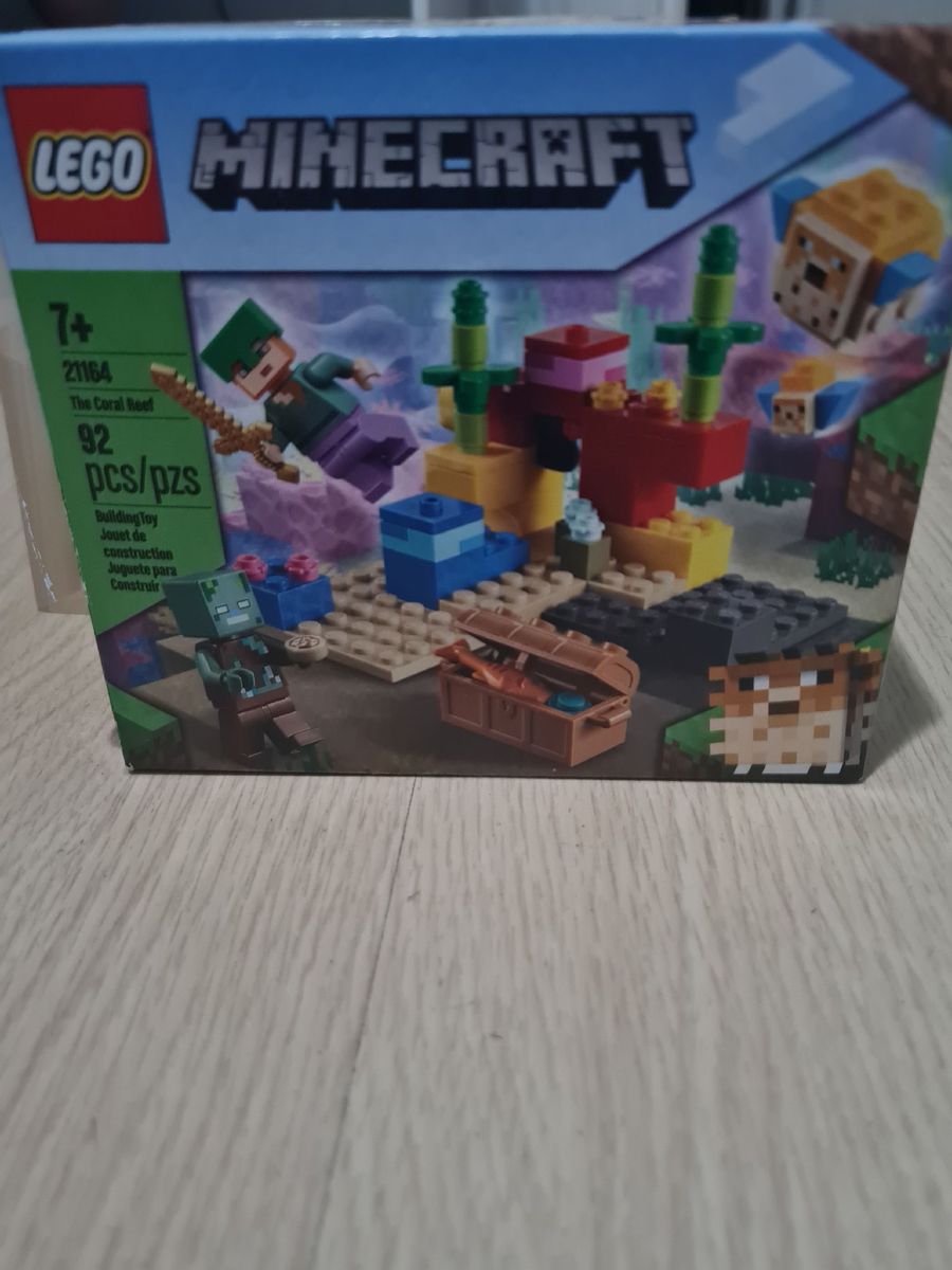 Lego Minecraft Baiacu | Brinquedo Lego Usado 74096898 | enjoei