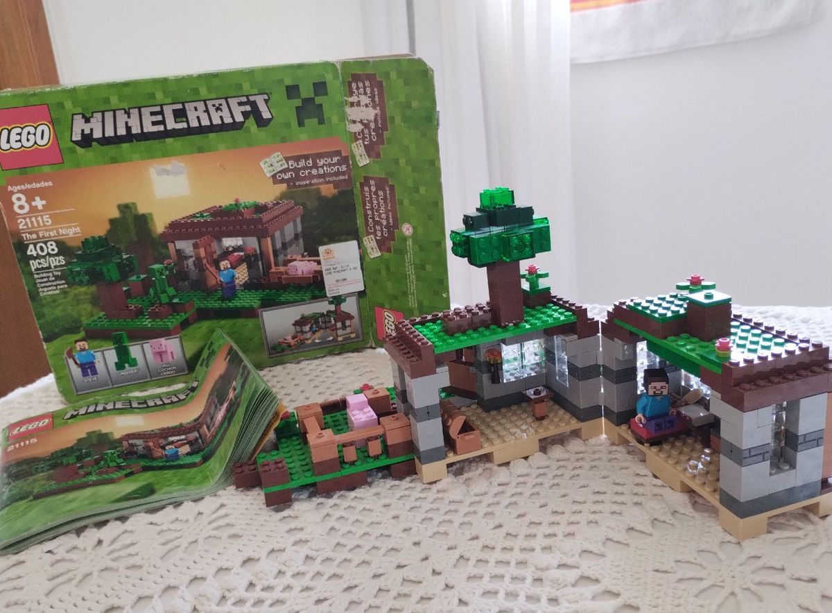 Lego Minecraft Original Completo 21115 | Brinquedo Lego Usado 77201390 ...