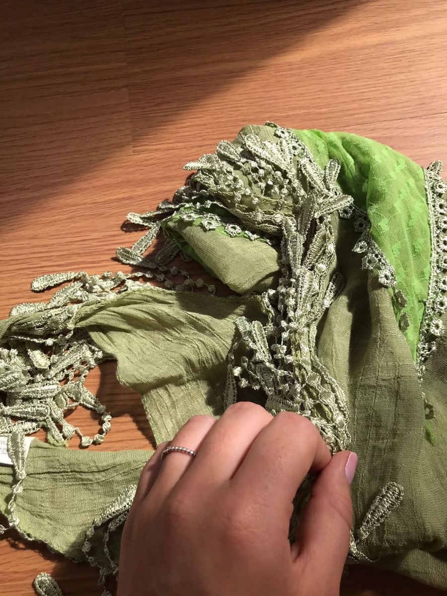 Lenço Verdinho | Lenço Feminino Usado 84751105 | enjoei