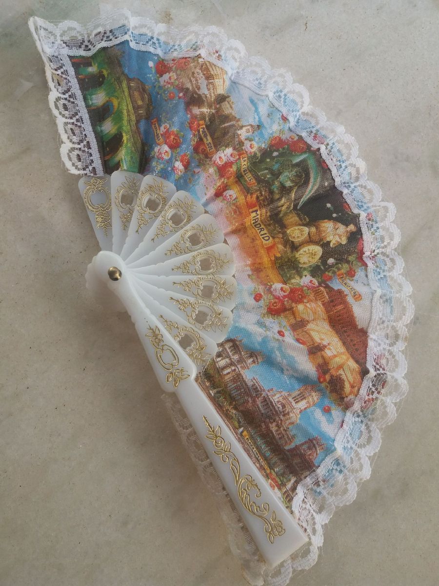 Leque Mini Comprado Na Espanha Nos Anos 70 | Produto Feminino Espanhol ...