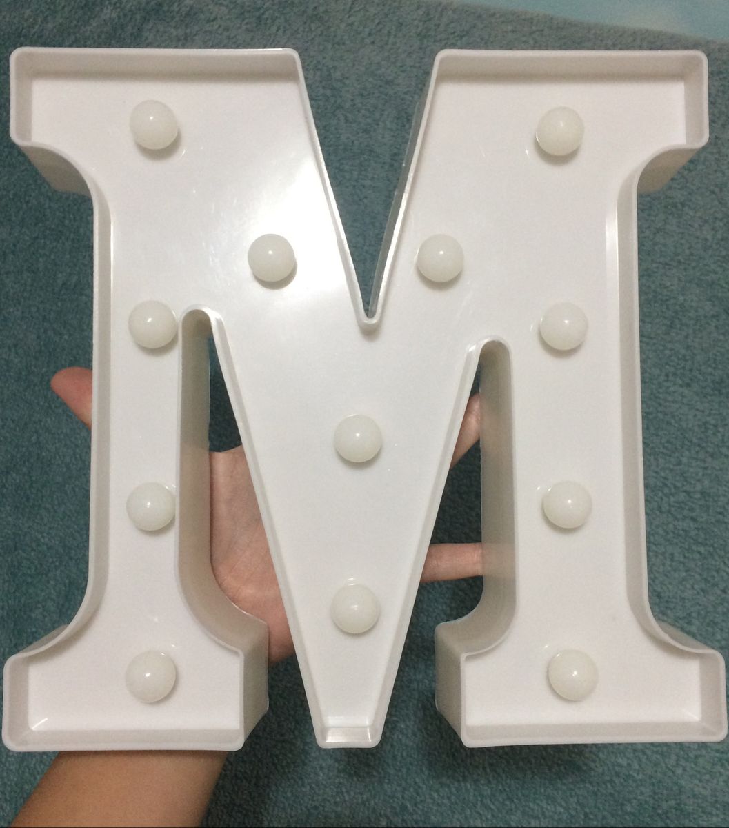 Letra M de Led | Item de Decoração Usado 37189581 | enjoei