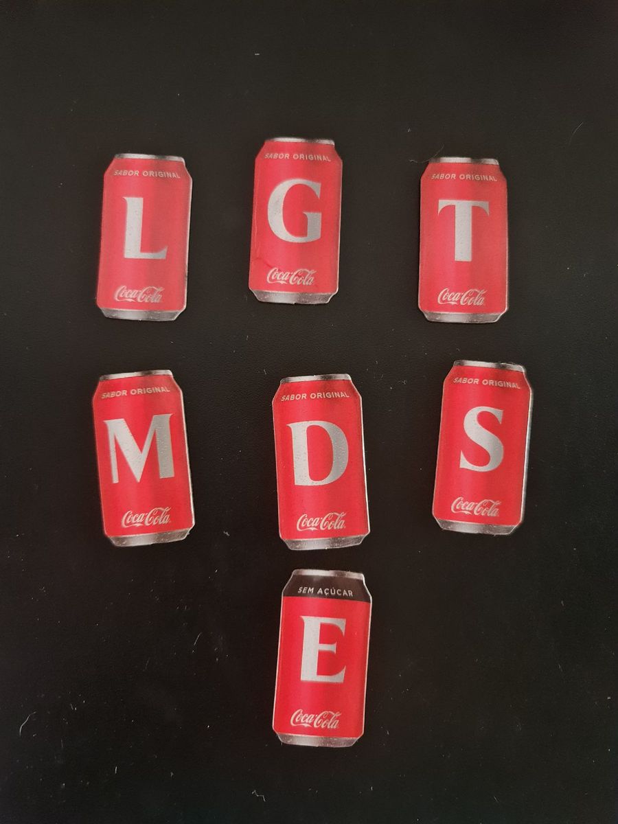 Letras Coca Cola (imã de Geladeira) | Item de Decoração Coca Cola Nunca ...