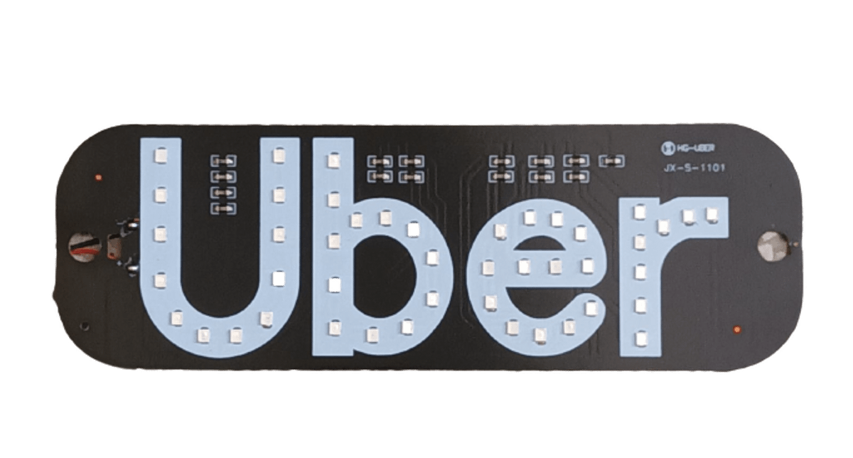 Letreiro em Led para Motorista de Aplicativo Uber | Cacareco Nunca ...