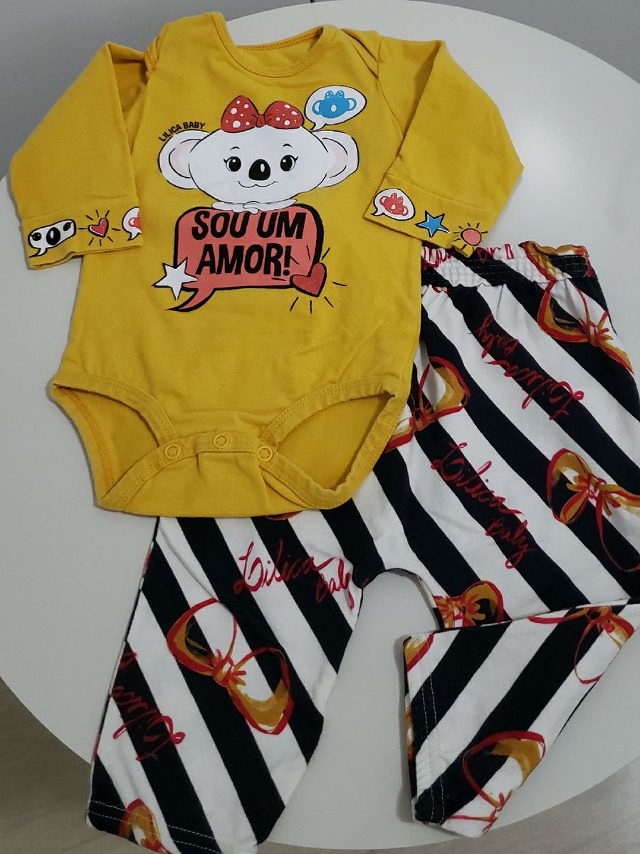 Lotinho 7 Unid Lilica Ripilica Tam 3 a 6 Meses. | Roupa Infantil para ...