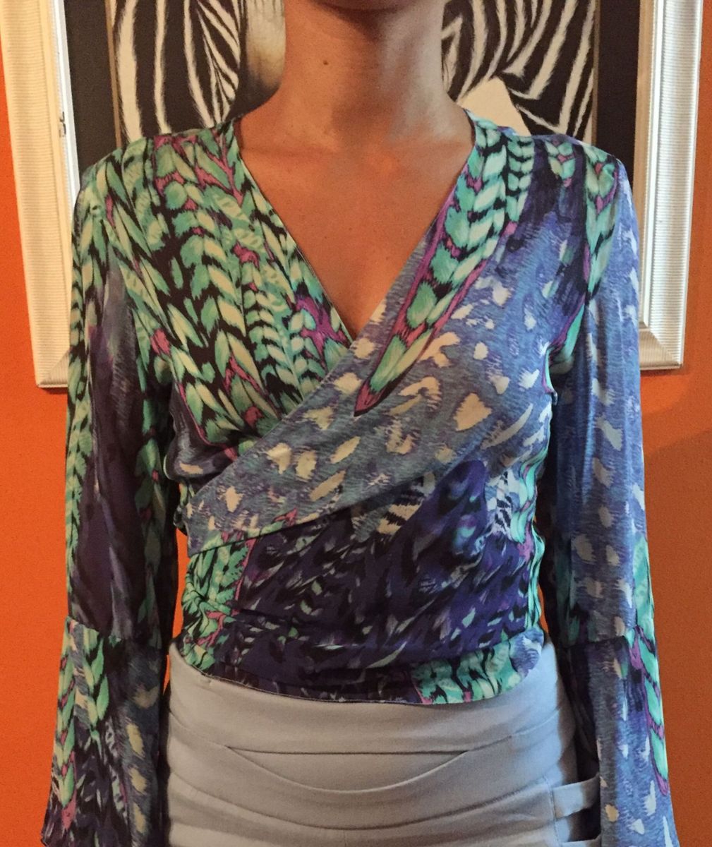 Linda Bata 100% Seda | Blusa Feminina Batô Batô Usado 16643104 | enjoei