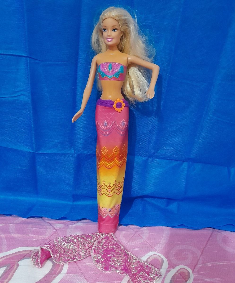 Linda Boneca 2x1 Merliah do Filme Barbie em Vida de Sereia | Brinquedo ...