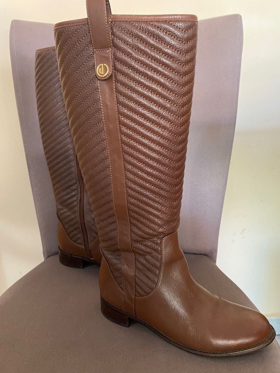 Linda Bota Montaria em Couro Marrom, Dumond, Tam: 35 | Bota Feminina Dumond Usado 84247800 | enjoei