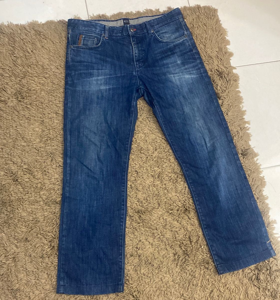 Linda Calça Jeans Hugo Boss Original | Calça Masculina Hugo Boss Usado ... Linda Calça Jeans Hugo Boss Original | Calça Masculina Hugo Boss Usado ...