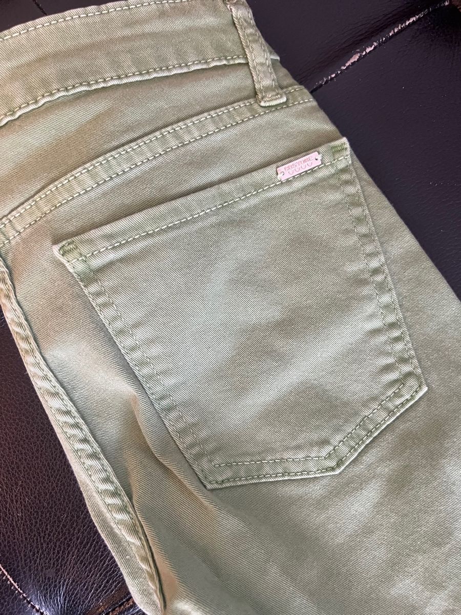 Linda Calça Moça Costume Verde Exército 34 | Calça Feminina Costume ...