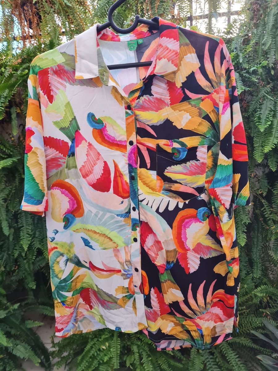 Linda Camisa da Farm, Está Praticamente Nova, Unisex | Camisa Masculina ...