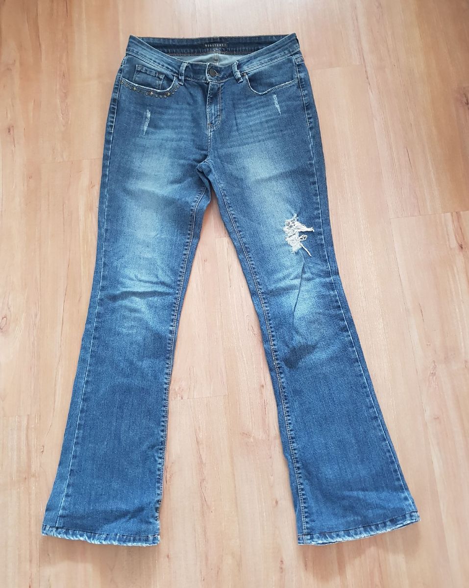 Lindo Jeans Bob Store | Calça Feminina Bobstore Usado 68519664 | enjoei