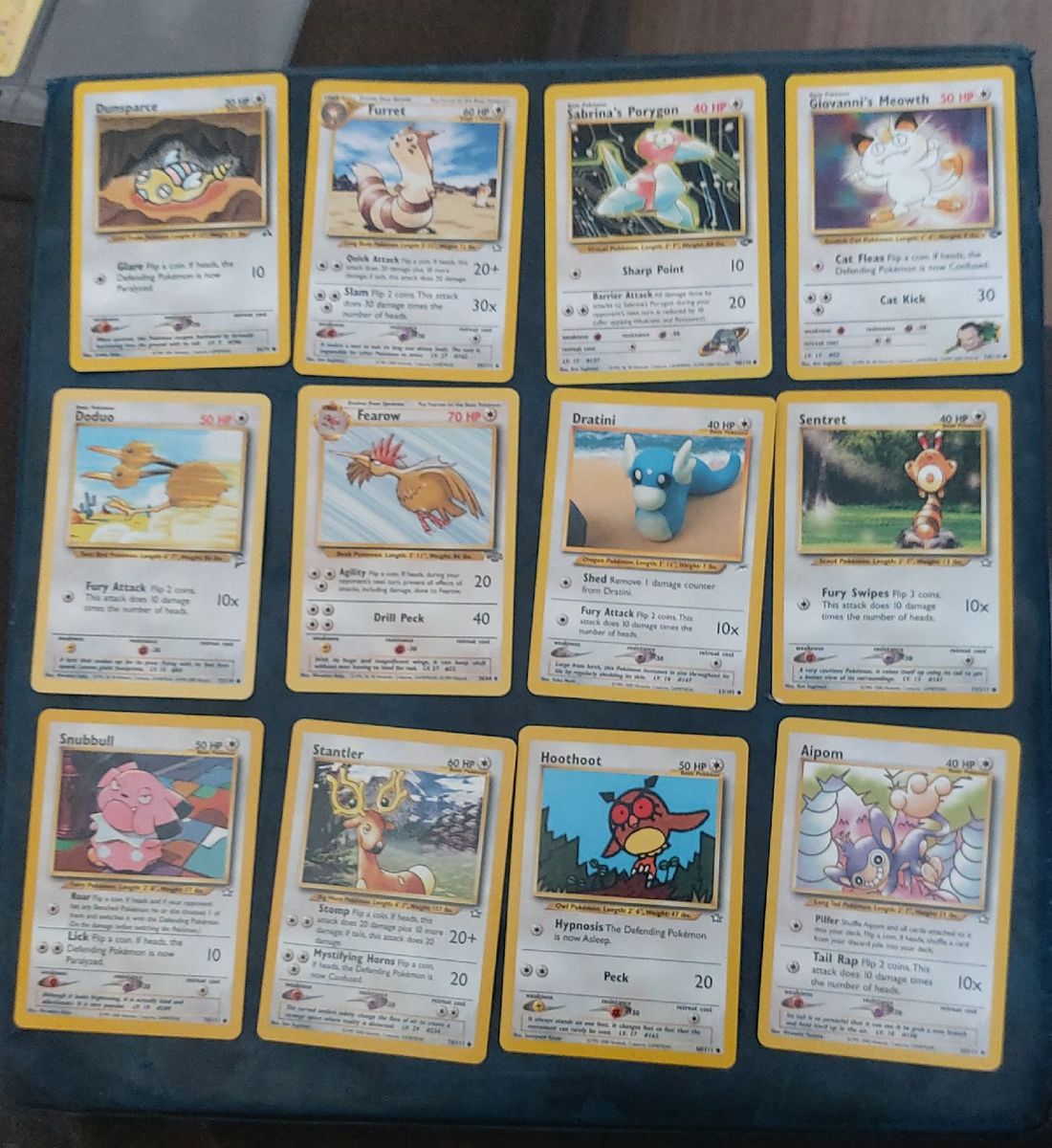 Lindo Lote de Cartas Pokémon Tipo Normal | Jogo de Tabuleiro Pokémon ...
