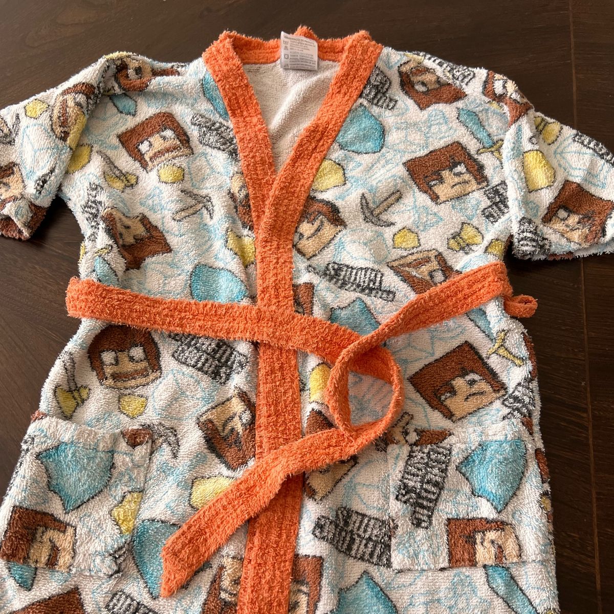 Lindo Roupão Minecraft | Roupa Infantil para Menino Minecraft Usado ...