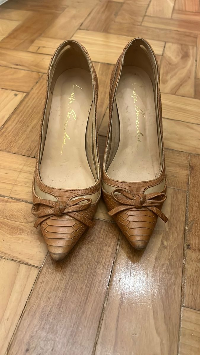 Lindo Scarpin Couro Cobra Luiza Barcellos | Sapato Feminino Luiza ...