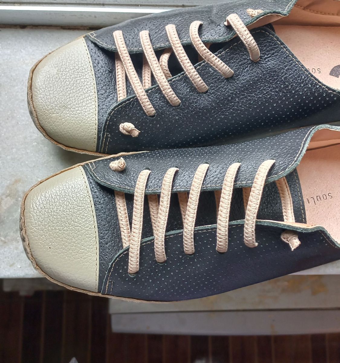 Lindo Tênis Confort Azul Marca Soulier | Tênis Feminino Soulier Usado ...