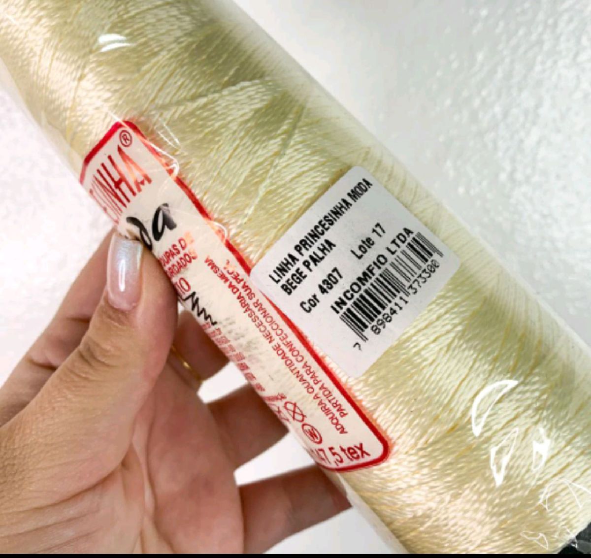 Linha de Chroche, Cor Berge Palha, | Produto Feminino Artesanato Nunca ...