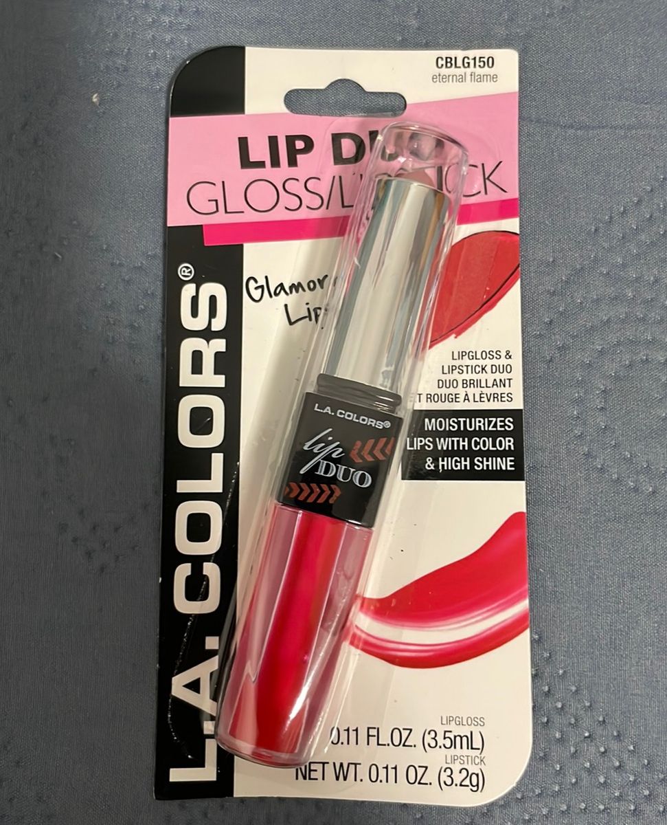 Lip Duo L.a. Colors Gloss e Lipstick | Maquiagem Feminina La Colors ...