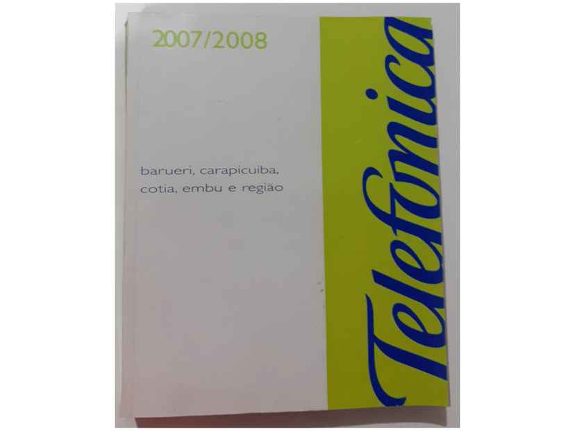 Lista Telefônica 2007/2008 para Colecionadores | Produto Vintage e ...