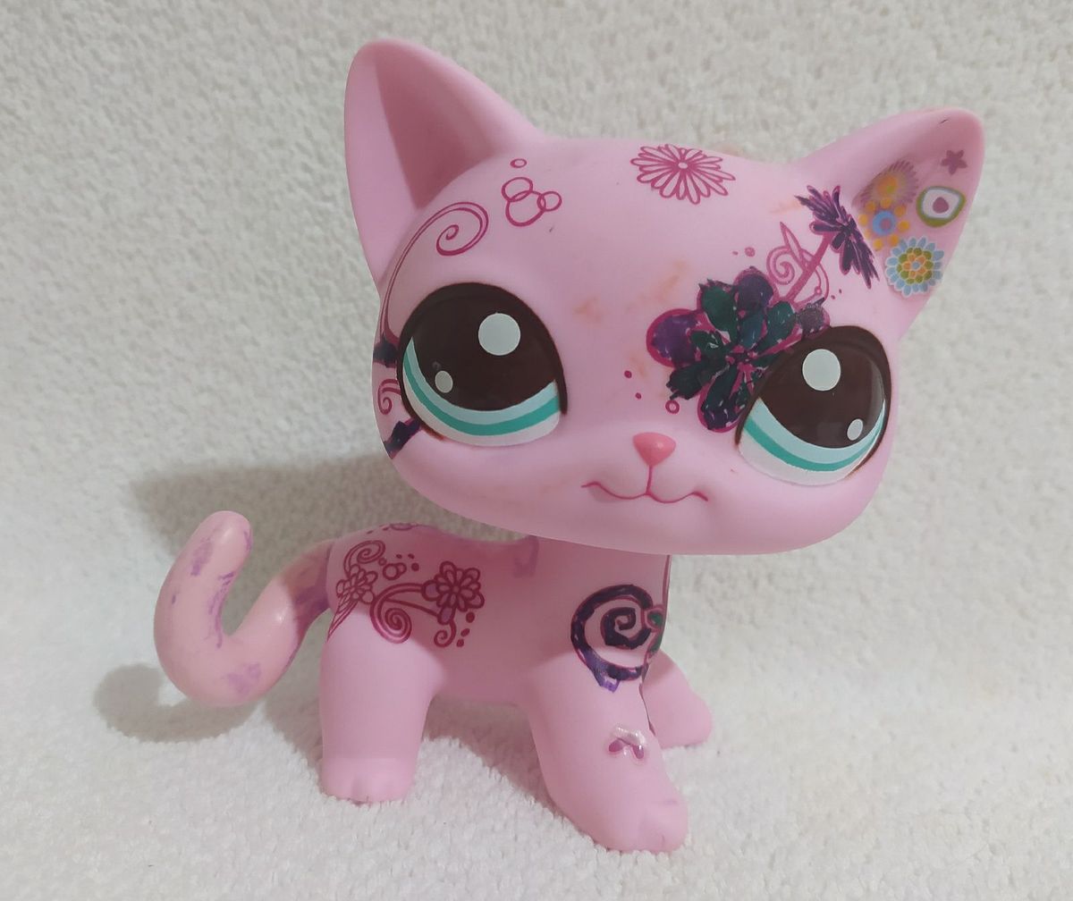 Littlest Pet Shop Grande Deco Pets Cat Shorthair | Item Infantil Lps ...