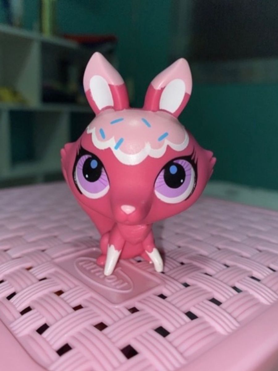 Littlest Pet Shop Lps Raposa Rosa Nova Geração | Brinquedo Hasbro Usado ...